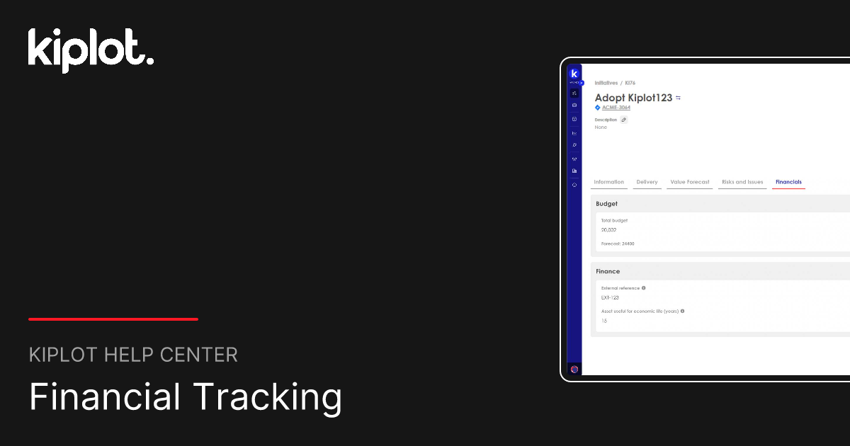 Financial Tracking | Kiplot Help Center