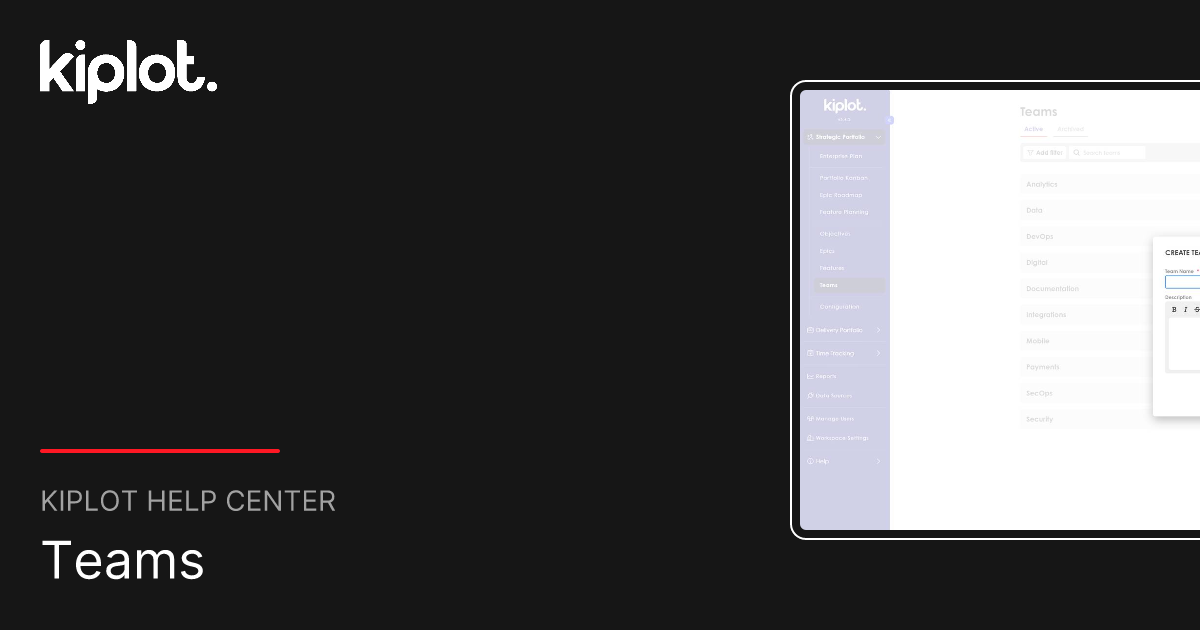 Teams | Kiplot Help Center