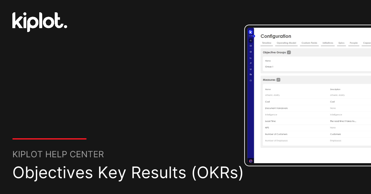 Objectives Key Results (OKRs) | Kiplot Help Center