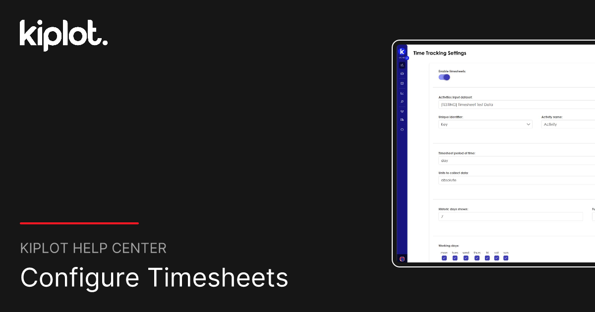Configure Timesheets | Kiplot Help Center